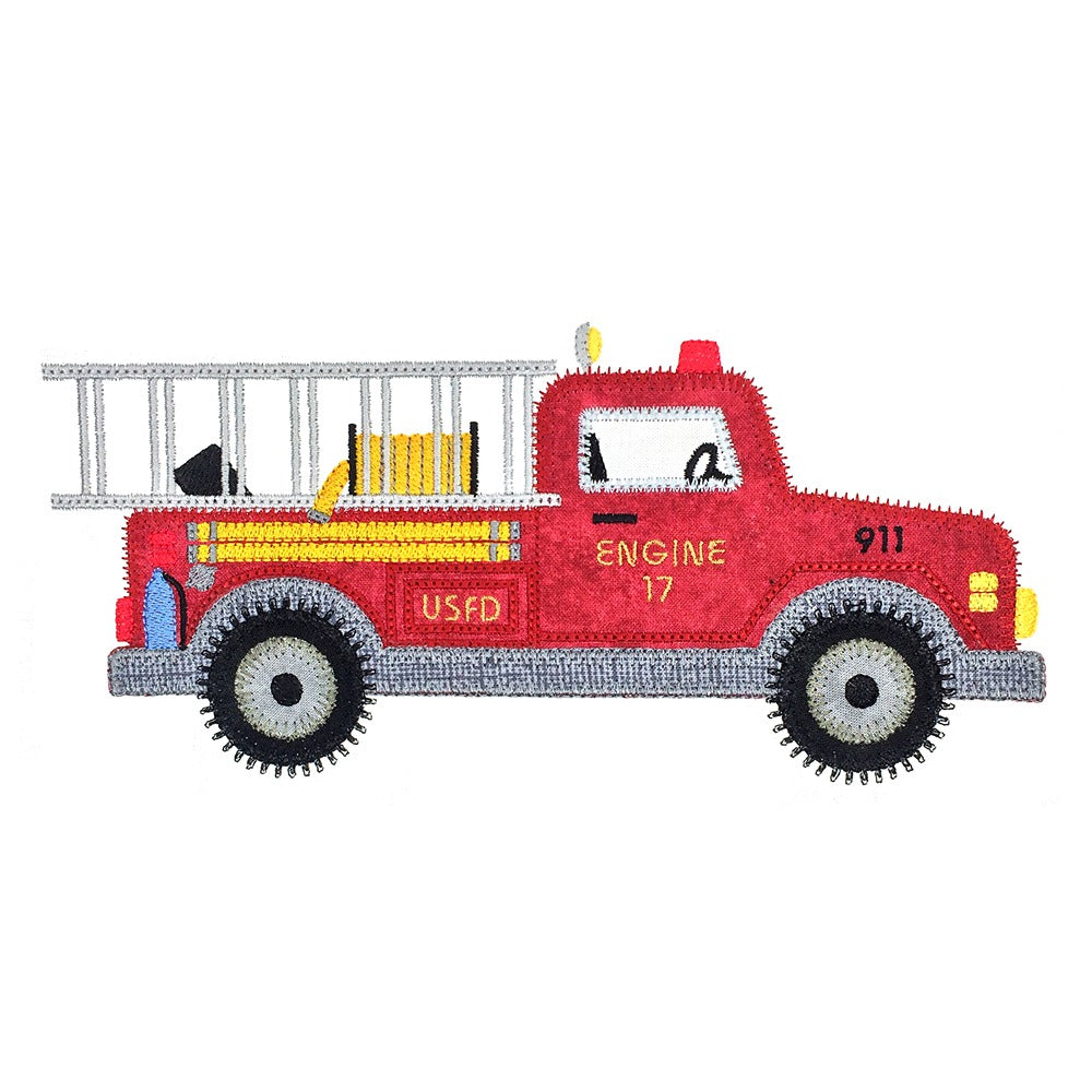 V-Stitch Designs Fire Truck - Digital Download