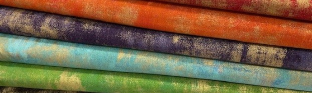 Moda Grunge Metallic Fabric By the Metre
