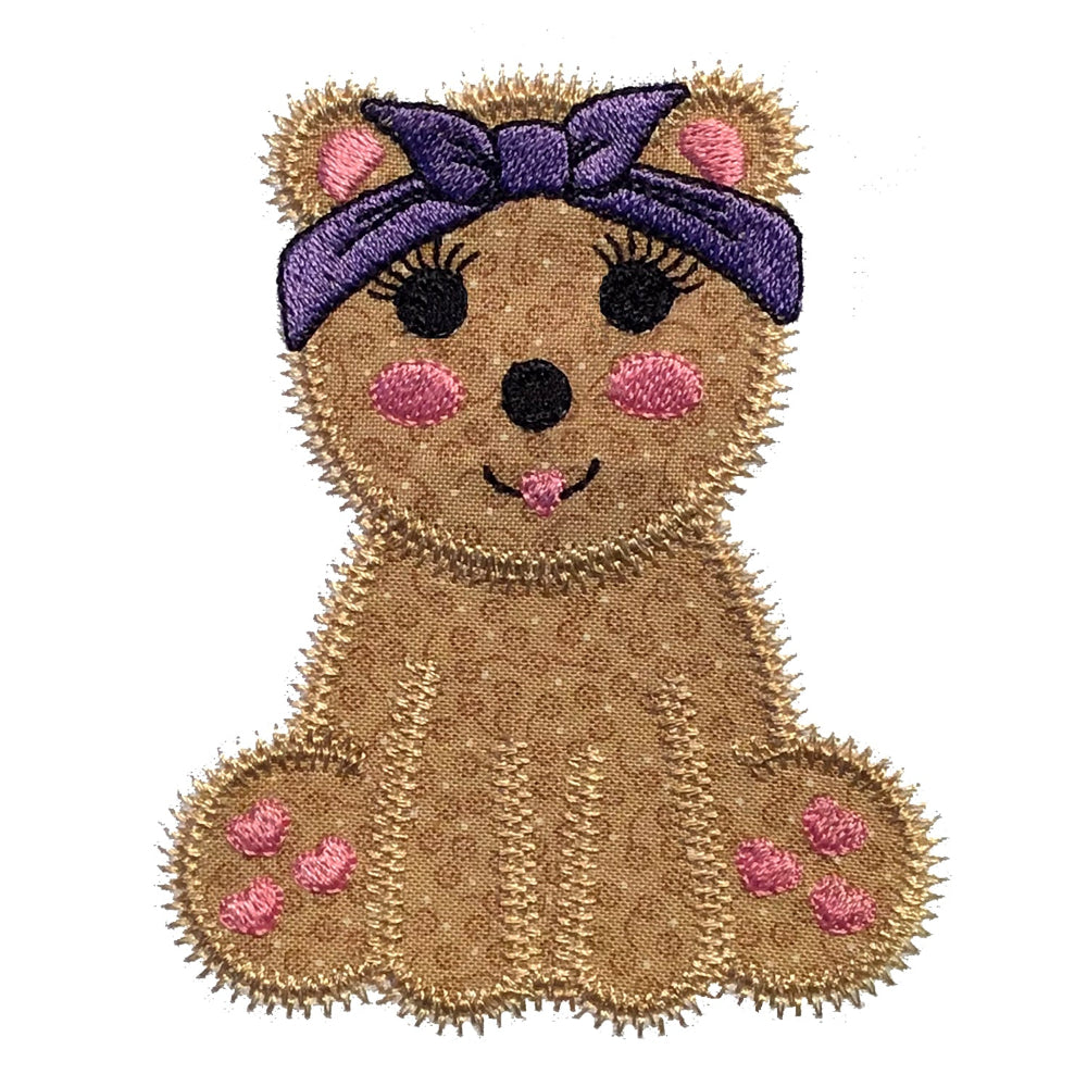 V-Stitch Designs Baby Zoo Sassy Bear - Digital Download | Quilt Direct