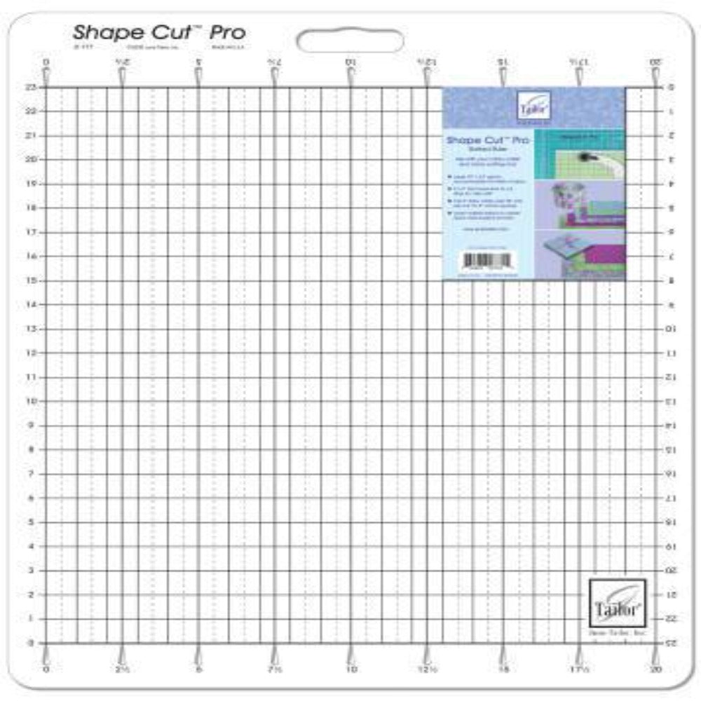 June Tailor Shape Cut Pro Ruler 20" x 23"