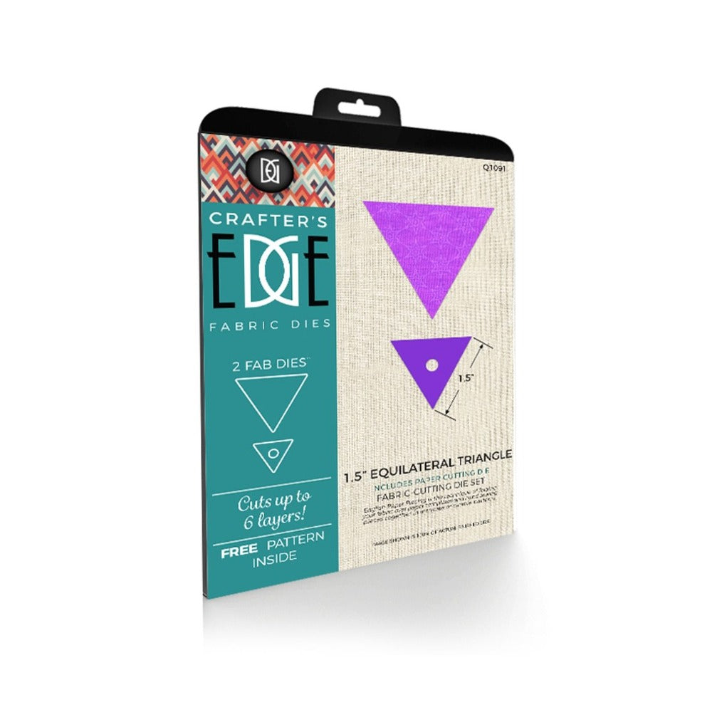 Crafters Edge Equilateral Triangle Set of 2 Dies (Finished 1") Fabric ...